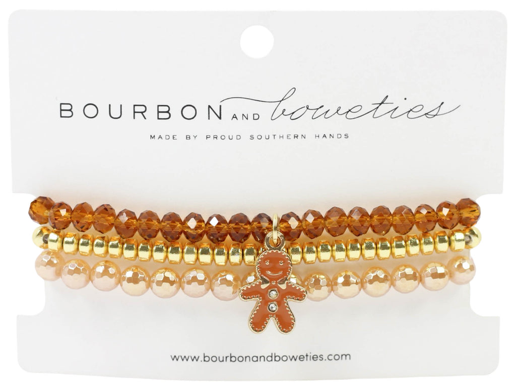 The Gingerbread Man Stretchy Stack - Bourbon and Boweties